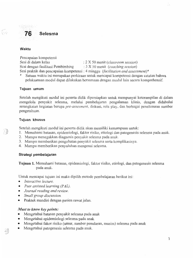 76 Modul Selesma 0 | PDF