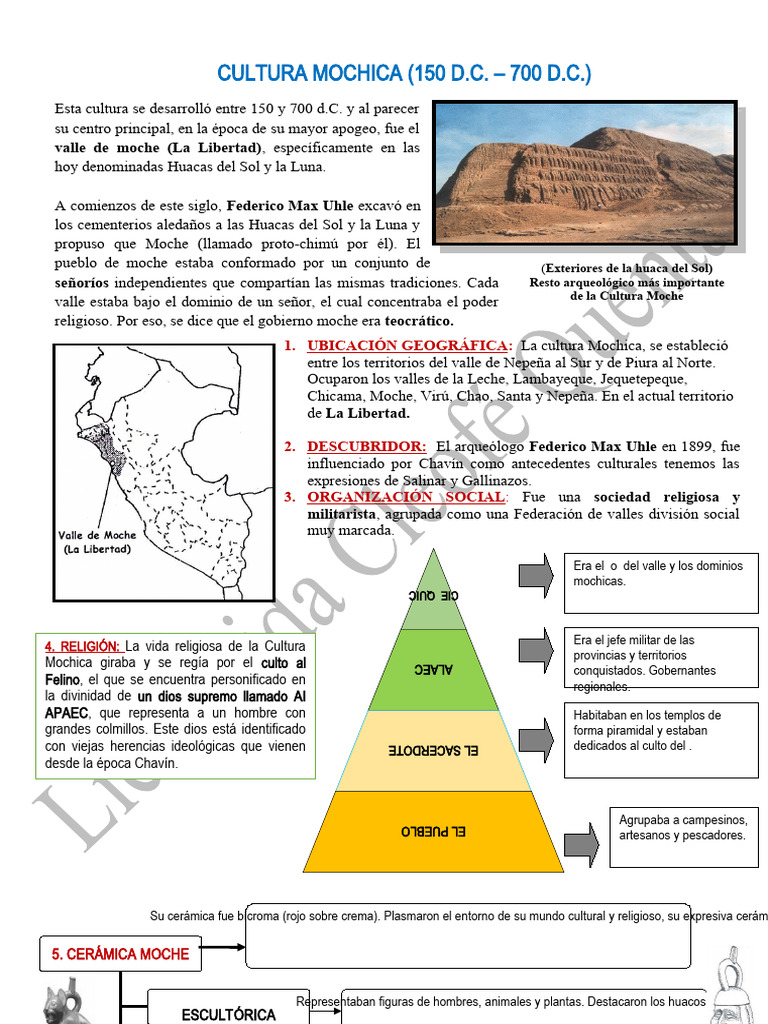 Organización social y religión mochica | PDF | Ciencias sociales ...