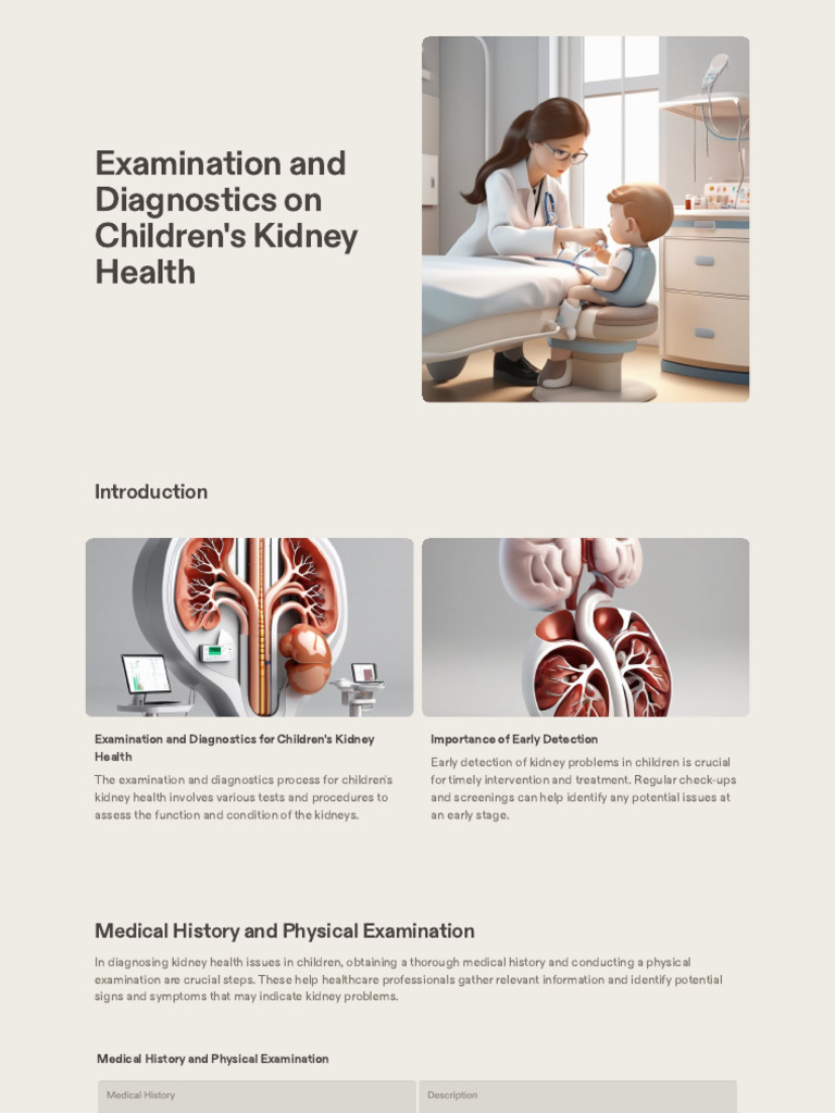 6-Examination and Diagnostic On Childrens's Kidney Health | PDF ...