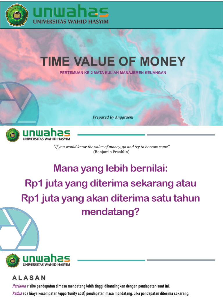 Time Value of Money | PDF | Metode & Bahan Ajar