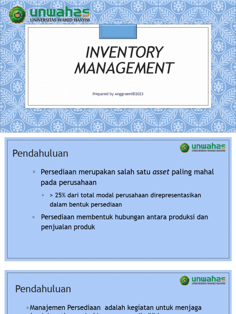 5. Inventory Management | PDF
