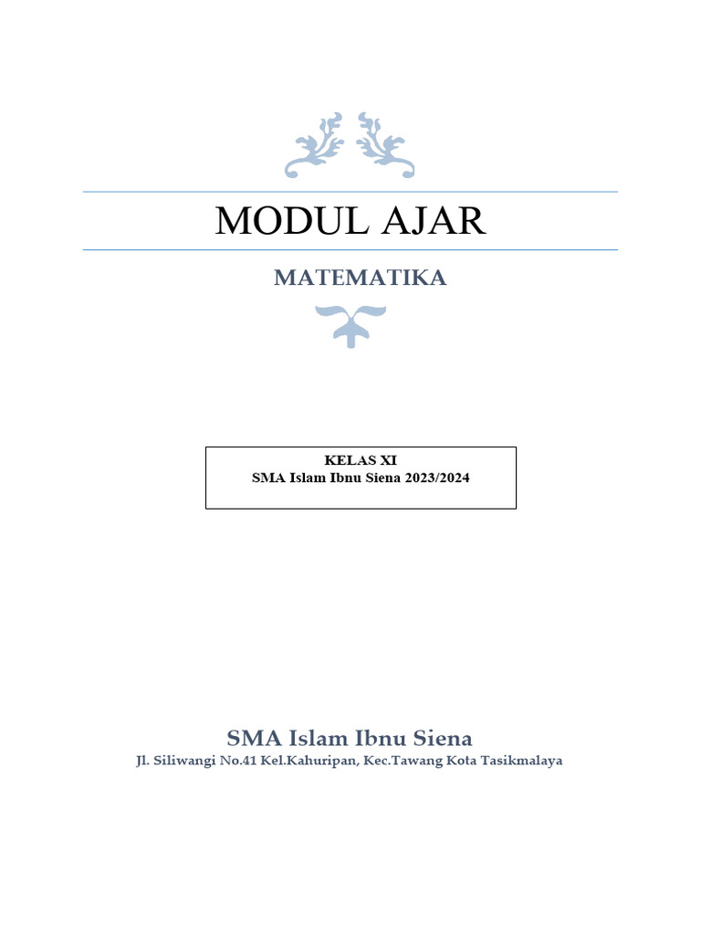 Modul Ajar Matriks | PDF