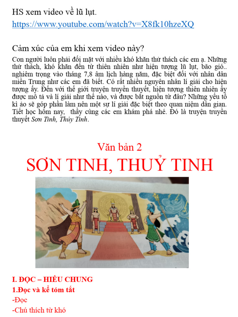 Son Tinh, Thuy Tinh | PDF