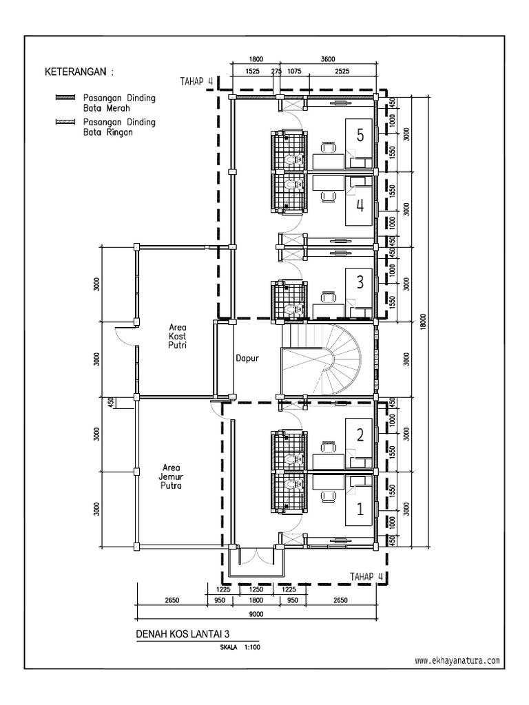Layout 01 - Kos-kosan Lt. 3 - Cawang | PDF