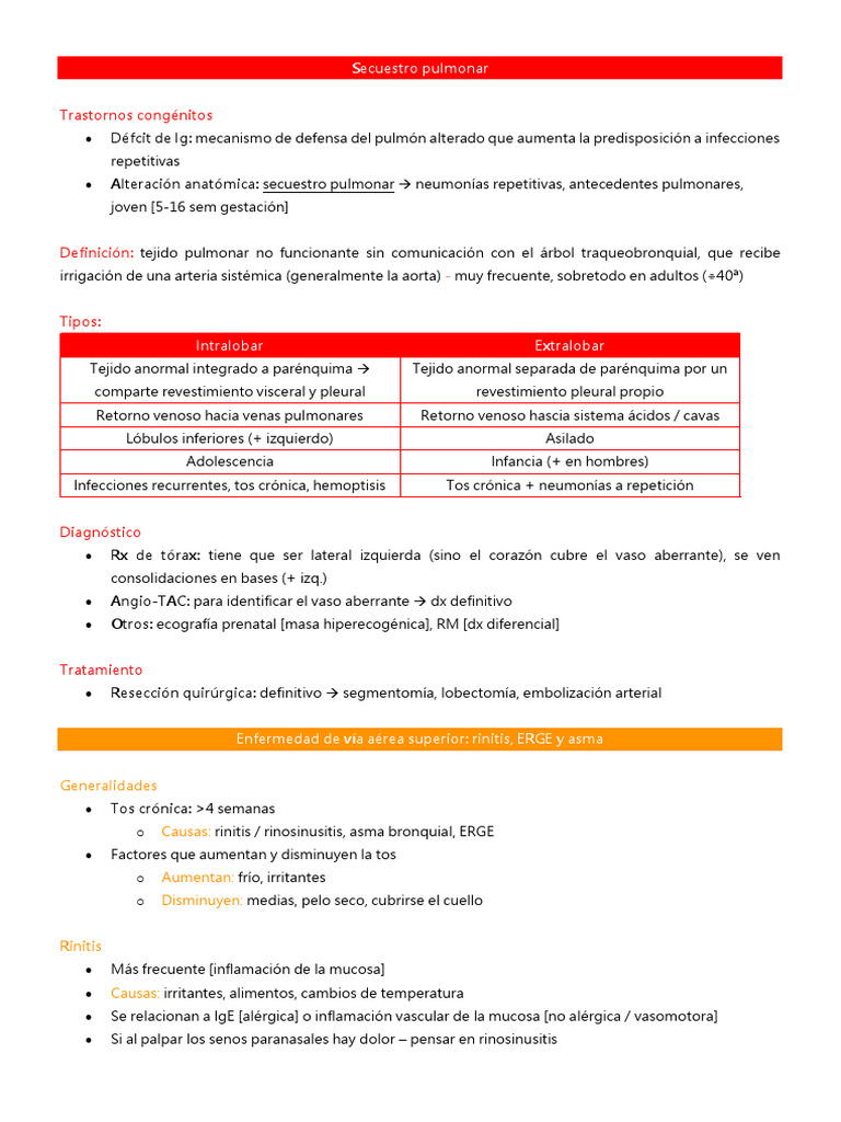 P1 - Clinica y Fisiopato Respiratorio | PDF | Asma | Tos