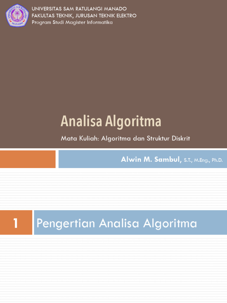 Analisa Algoritma (Python Version) | PDF | Metode & Bahan Ajar