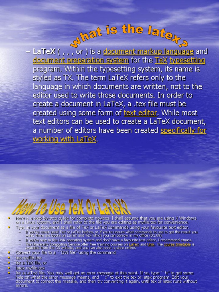 Latex Project | PDF | Te X | Text