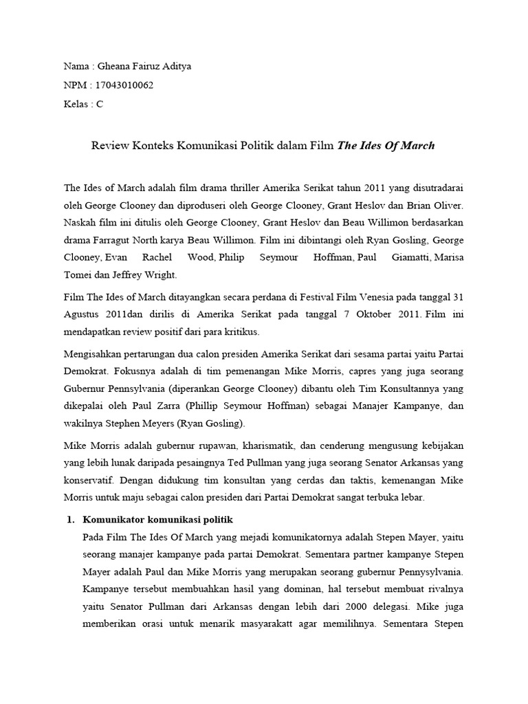 Film The Ides of March | PDF