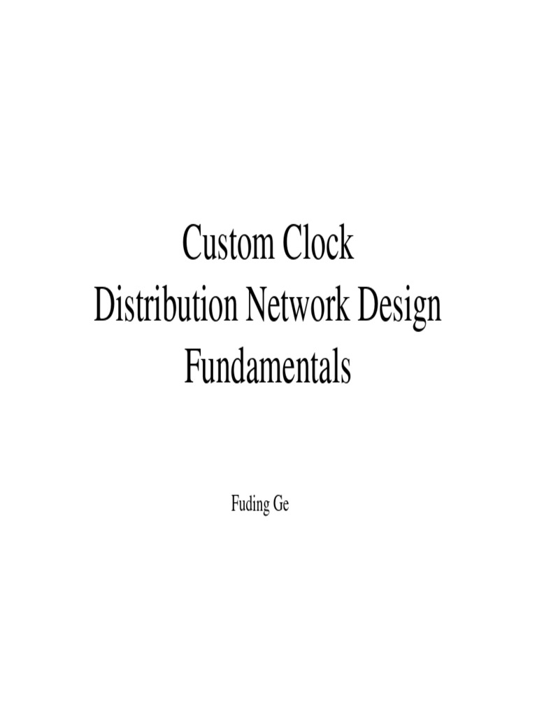 Clock Distribution | PDF | Electrical Components | Electrical Circuits