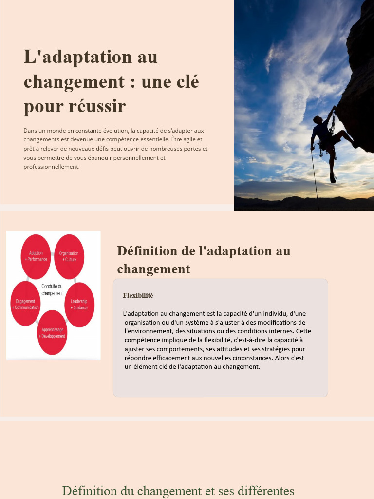 Adaptabilité : Clé du succès moderne | PDF | Innovation | Évolution