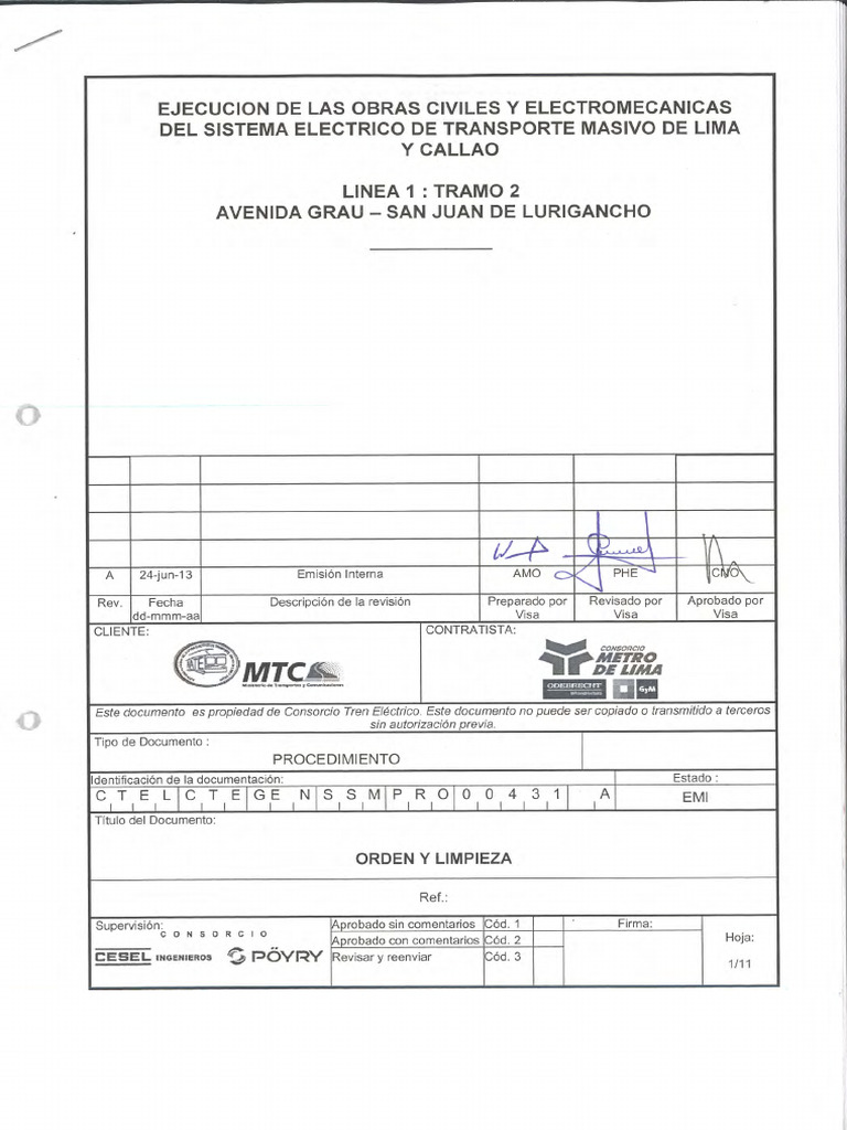 Ctel Cte Gen SSM Pro 00431 - A | PDF | Residuos | Lima