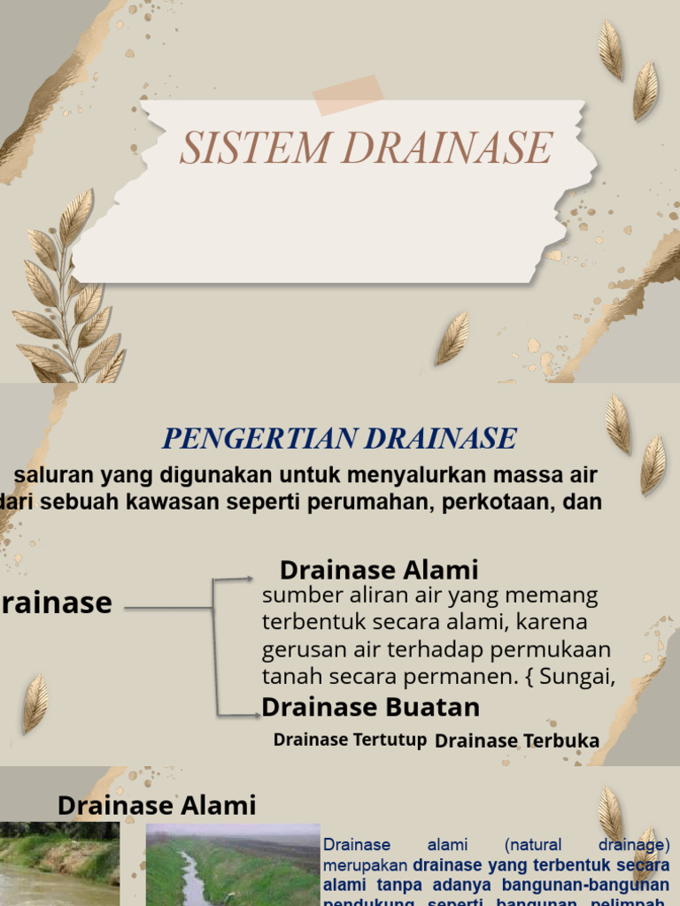 Sistem Drainase - 1 B. | PDF | Griya & Taman | Seni