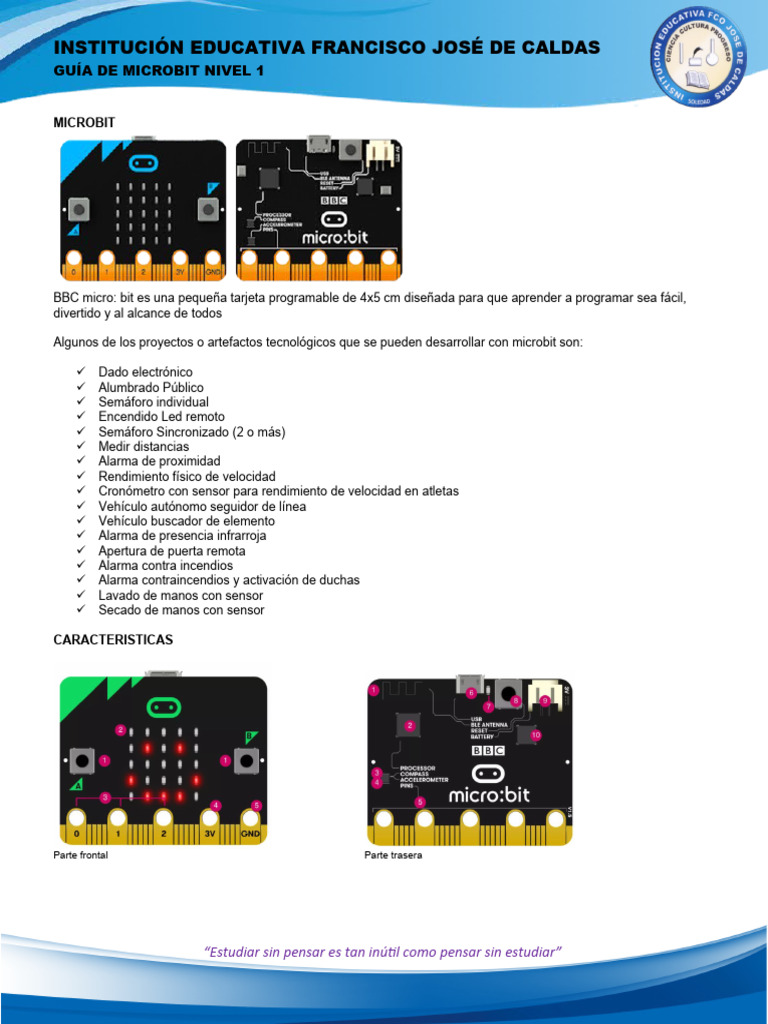 Guia Microbit | Descargar gratis PDF | Programa de computadora | Programación
