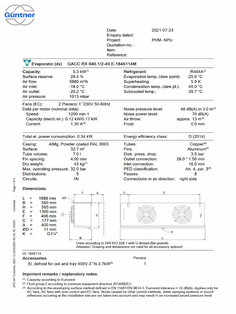 Npu Evap Gacc RX 040.1 - 2-40.e-1846114m | PDF