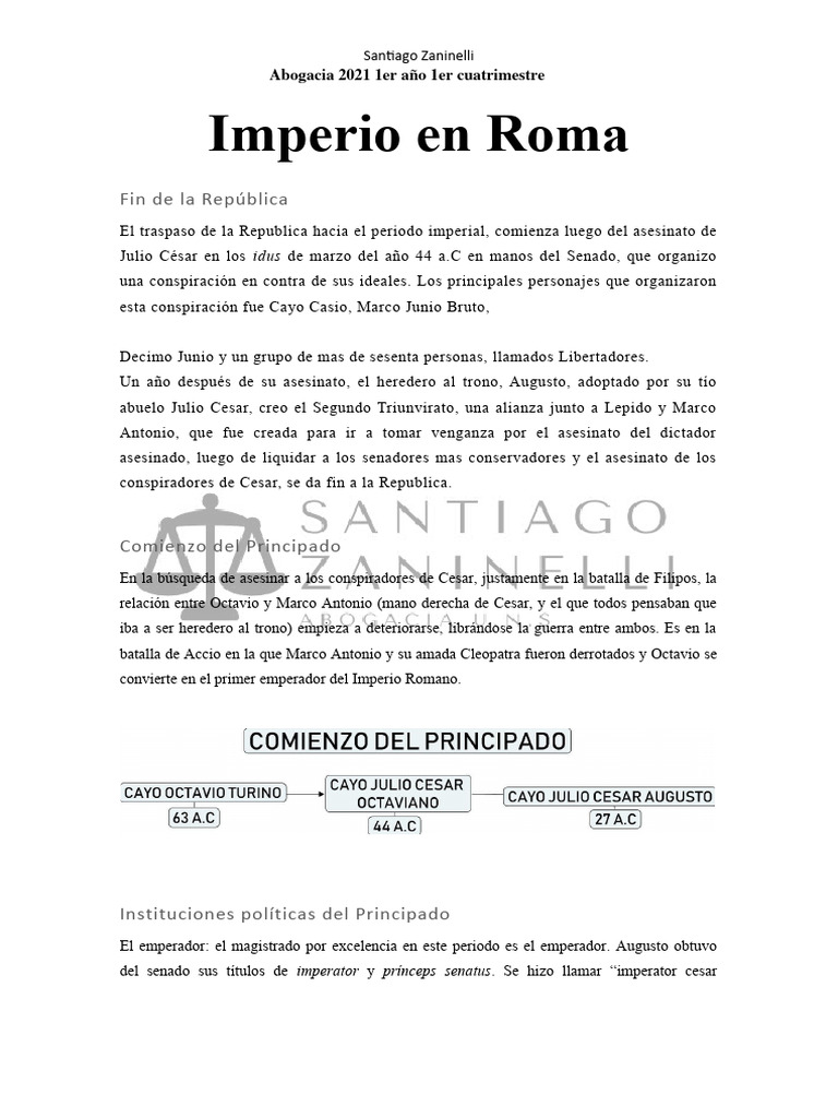 Resumen Imperio Romano | PDF | Constantino el grande | imperio Bizantino