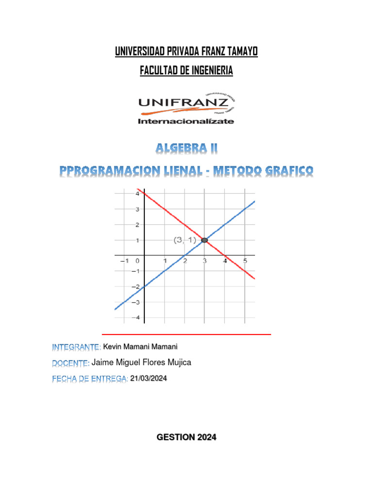 METODO GRAFICO | PDF | Programación lineal | Linealidad METODO GRAFICO | PDF | Programación lineal | Linealidad