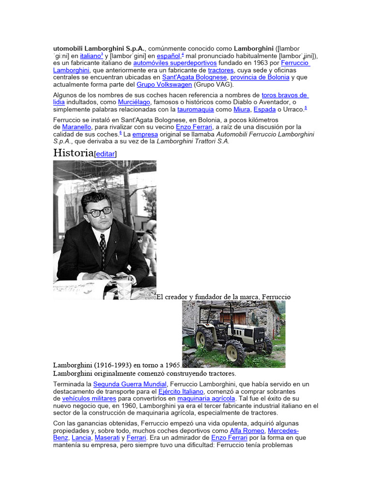 Utomobili Lamborghini S | Descargar gratis PDF | Coche | Carros deportivos