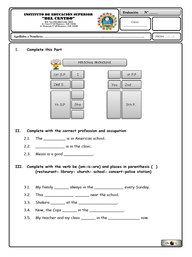 First Evaluation | PDF | Syntax | Linguistic Morphology