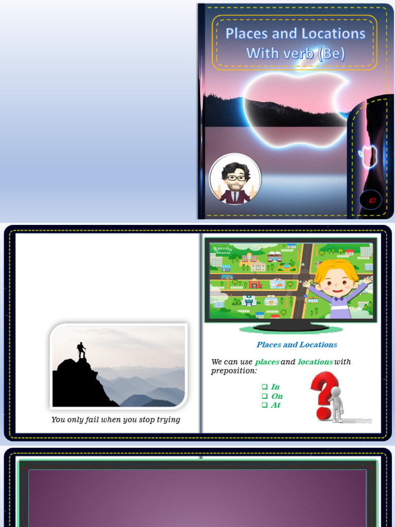 Places and Locations With Verb Be (Culminado) | PDF | Linguistic ...
