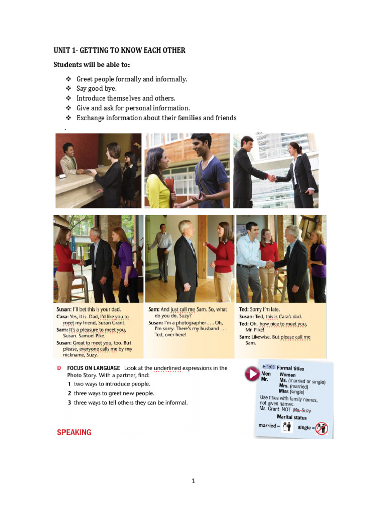 Handout - All About Me and My Family | PDF