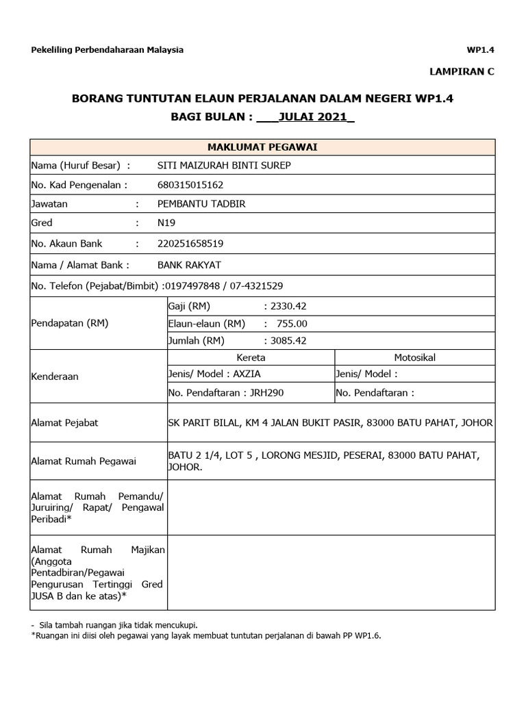 Format TNT Baru | PDF