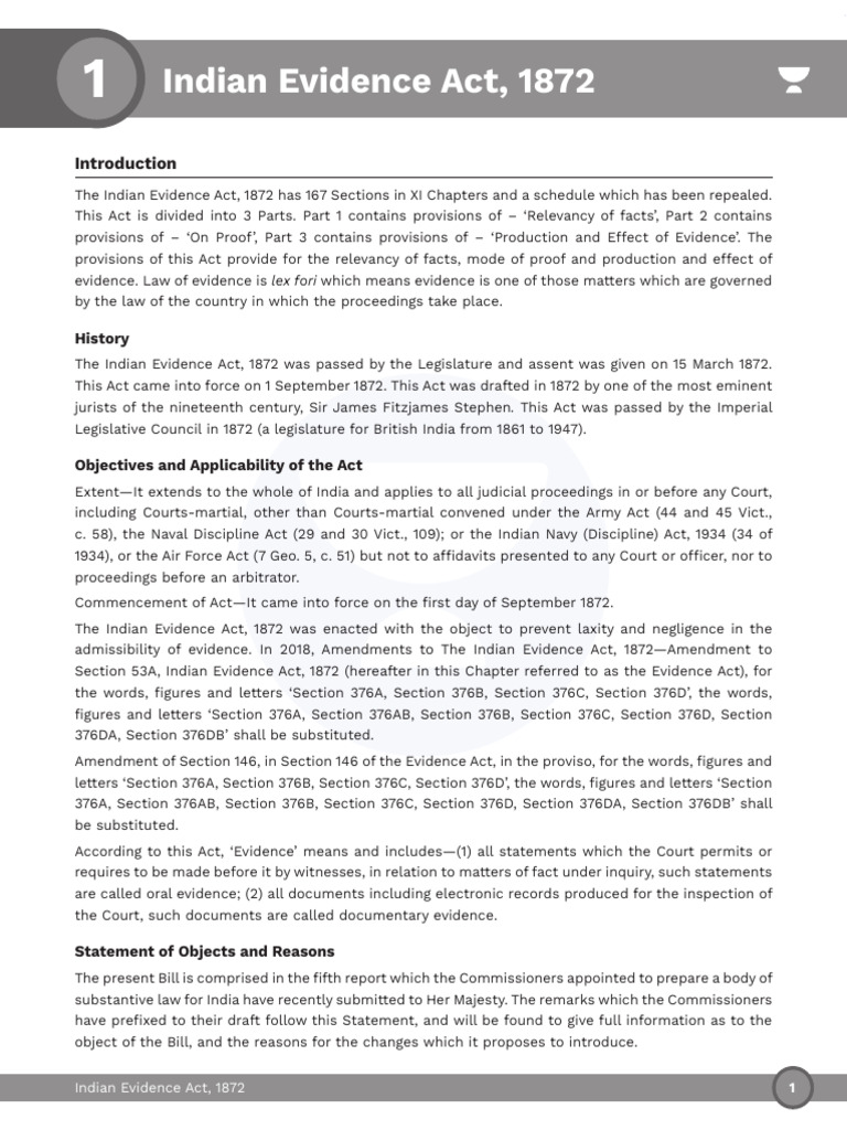 Evidence Act | PDF | Evidence (Law) | Criminal Procedure In South Africa