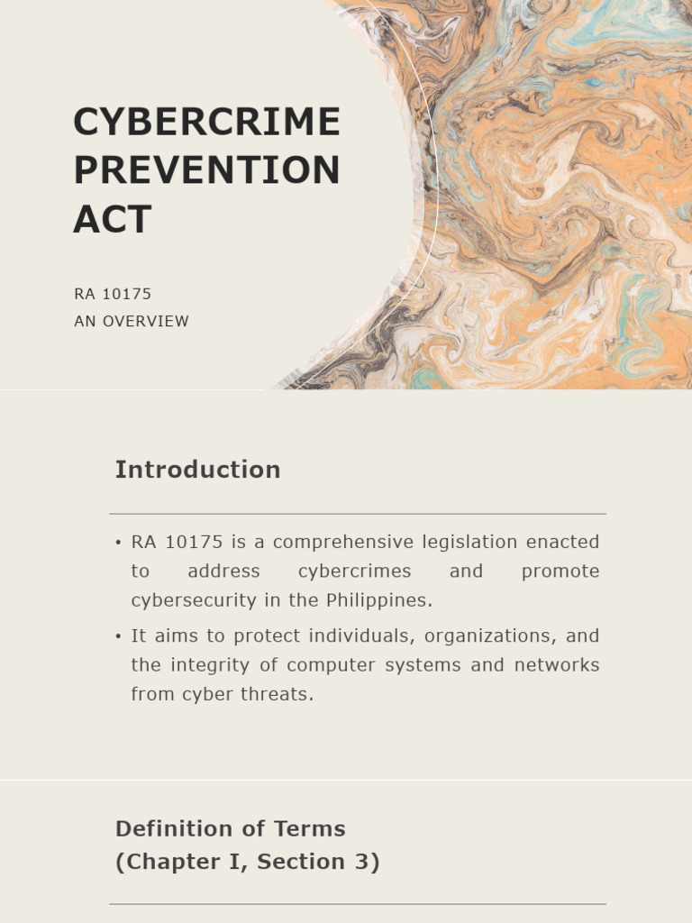 Ra 10175 Cybercrime Prevention of 2012 | PDF | Cybercrime | Security
