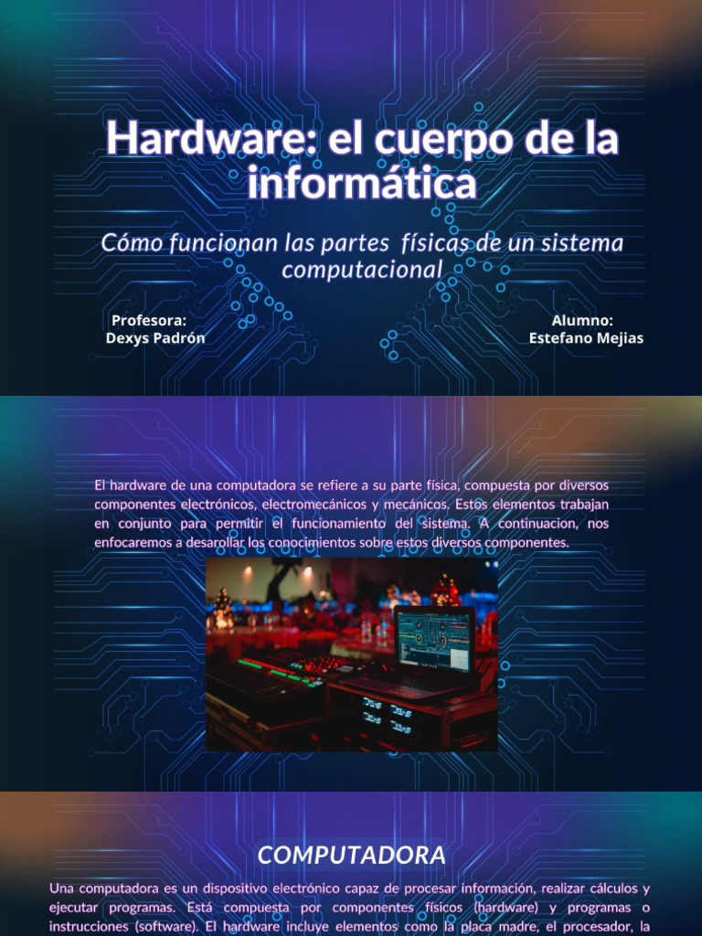 Presentacion INFORMATICA UNIVERSIDAD NACIONAL ABIERTA | PDF