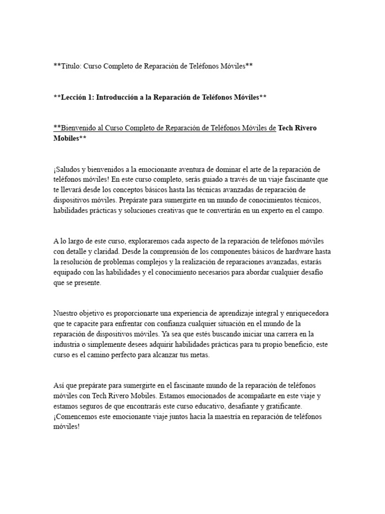 Tech Rivero Mobiles Curso | PDF | Pantalla de cristal líquido | Oled