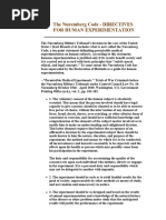Nuremberg Code | PDF | Experiment | Consent