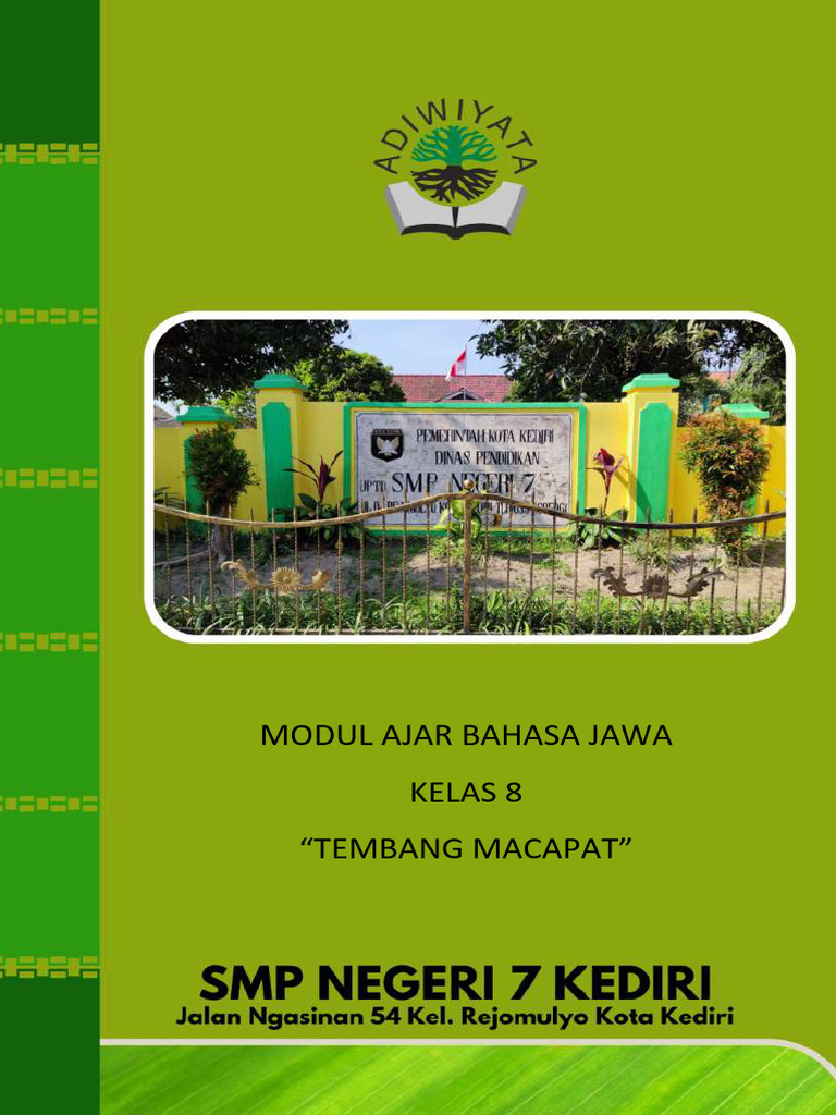 Modul Ajar B. Jawa Kelas 8 Genap - Tembang Macapat (Pemeliharaan Pohon Dan Tanaman) | PDF