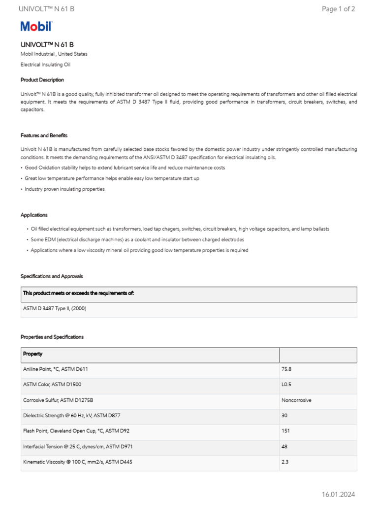 GL XX Univolt N 61 B | PDF | Insulator (Electricity) | Transformer