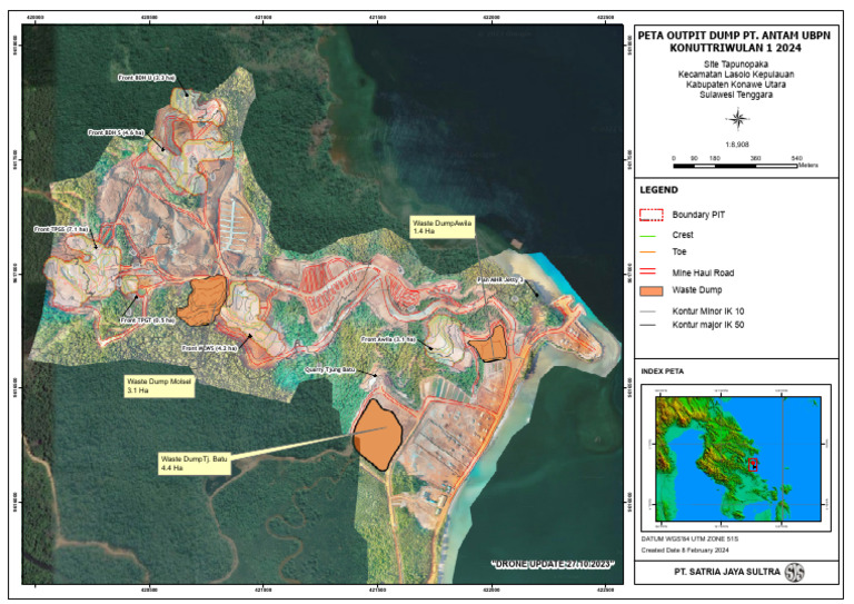 Peta WD Antam | PDF | Geodesy | Cartography