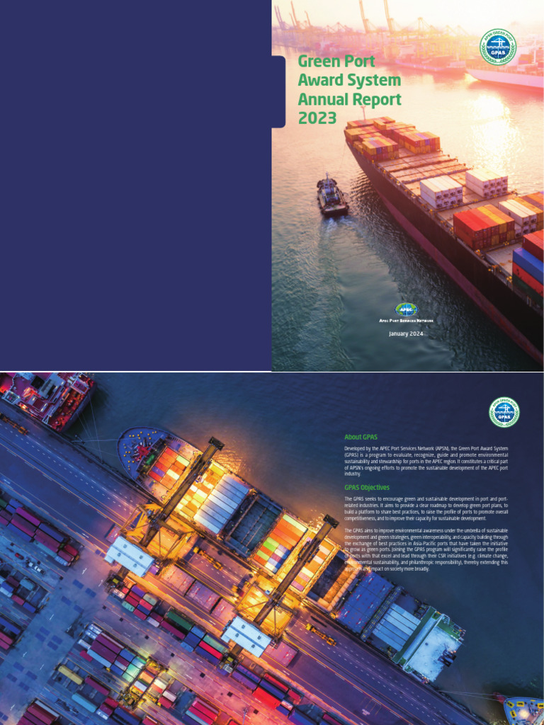 Green Port Award System 2023 Report | PDF | Port | Sustainability