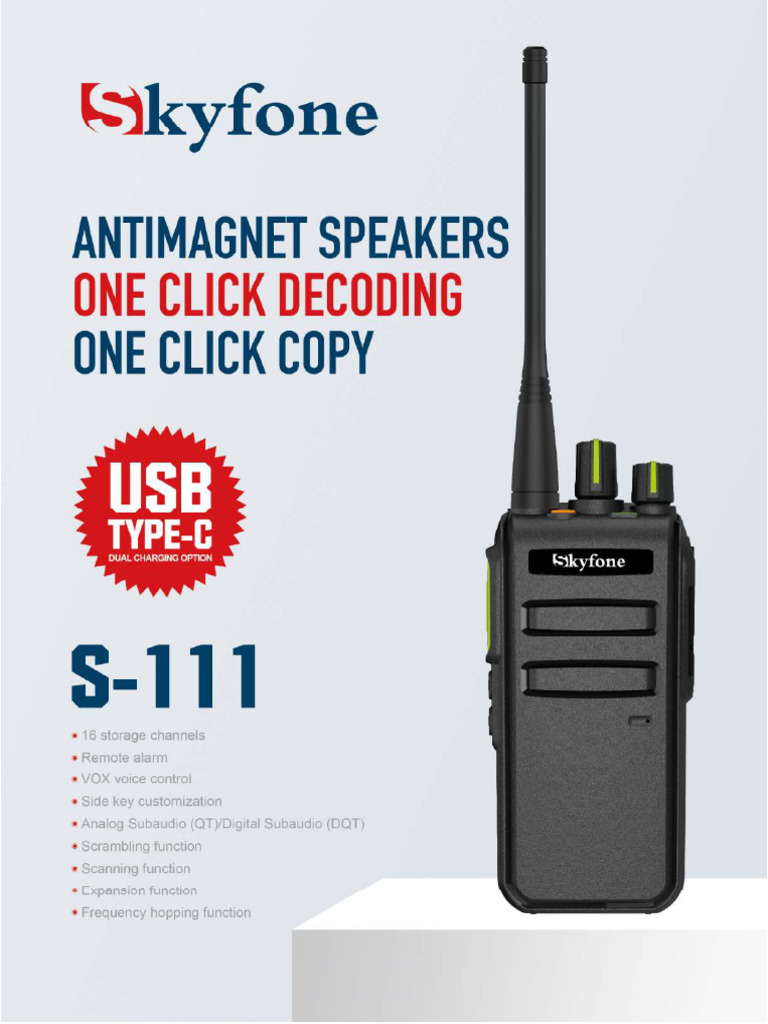 Skyfone S-111 | PDF