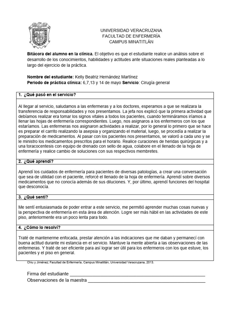 bitacora UCI | PDF | Enfermería | Ciencias de la Salud