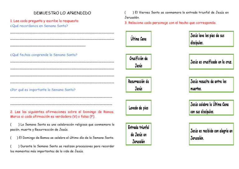 Semana Santa: Preguntas y Respuestas | PDF
