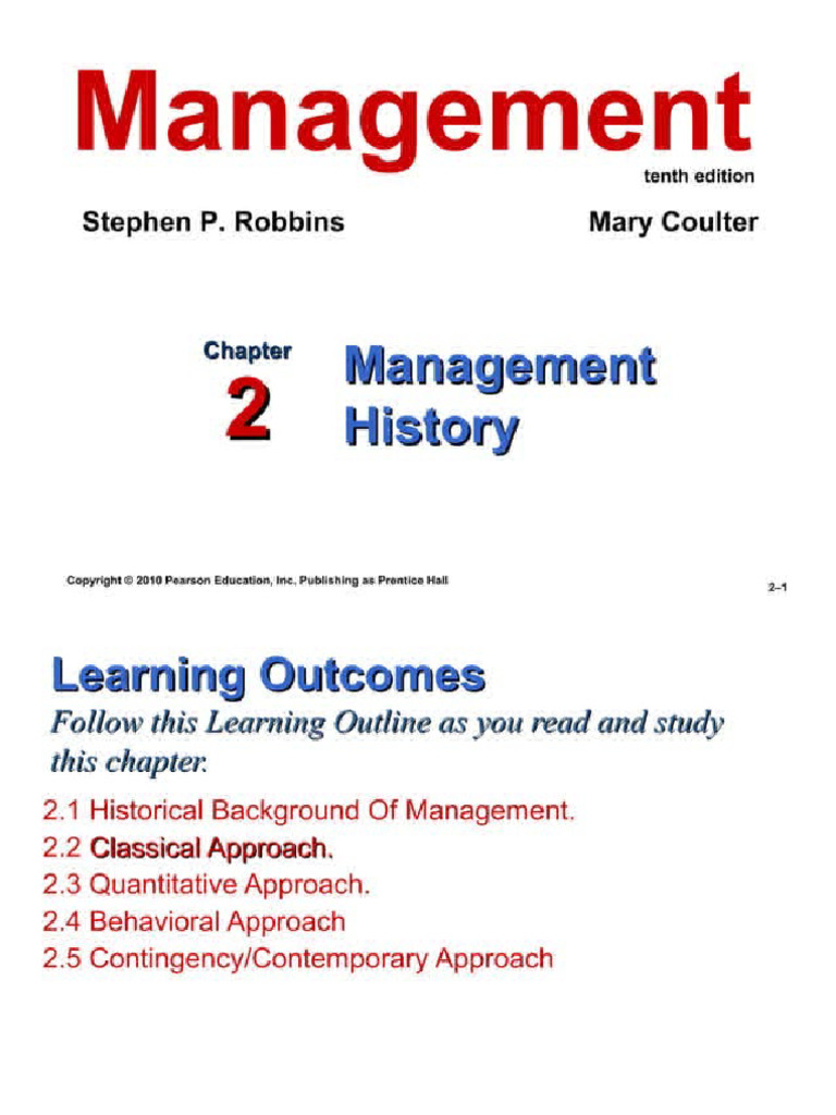 Ch 2 Management History | PDF