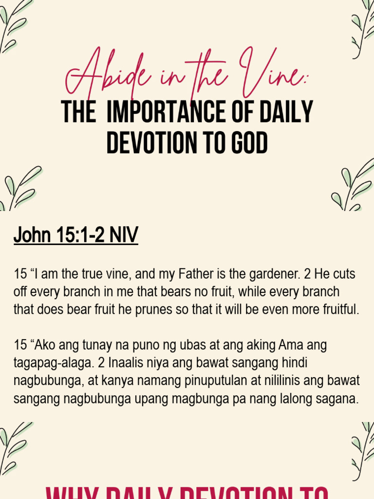 Understanding John 15: The True Vine | PDF | Christian Belief And ...