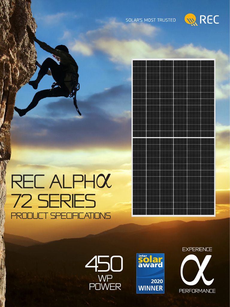 430W-450W (REC Alpha 72 Series) | PDF | Photovoltaic System ...