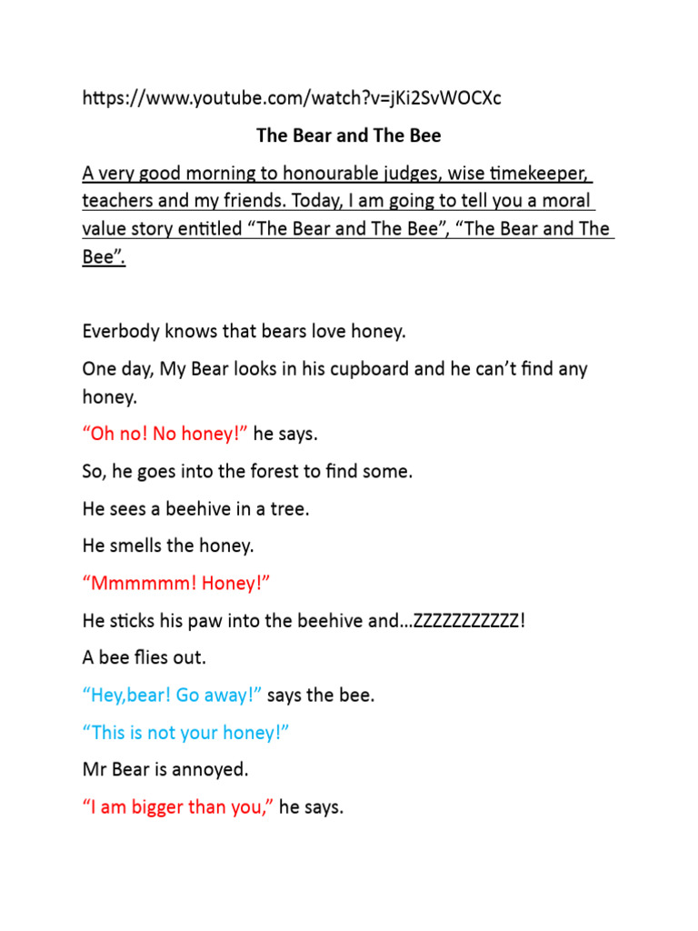 The Bear and The Bee | PDF