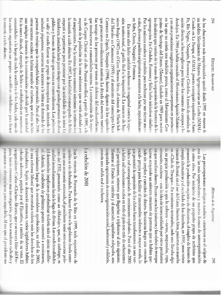 Adamovsky Crisis Del 2001 | PDF