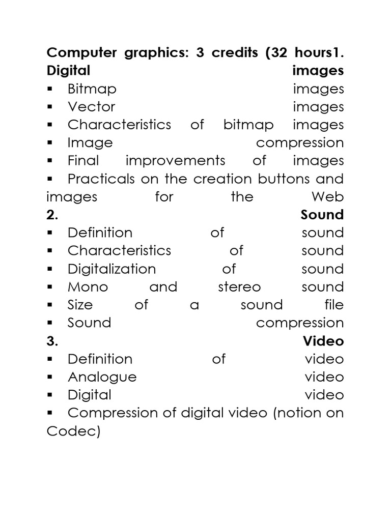 Computer Graphic | PDF | Data Compression | Image Editing