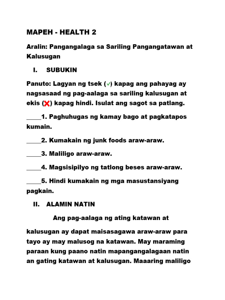 MAPEH | PDF