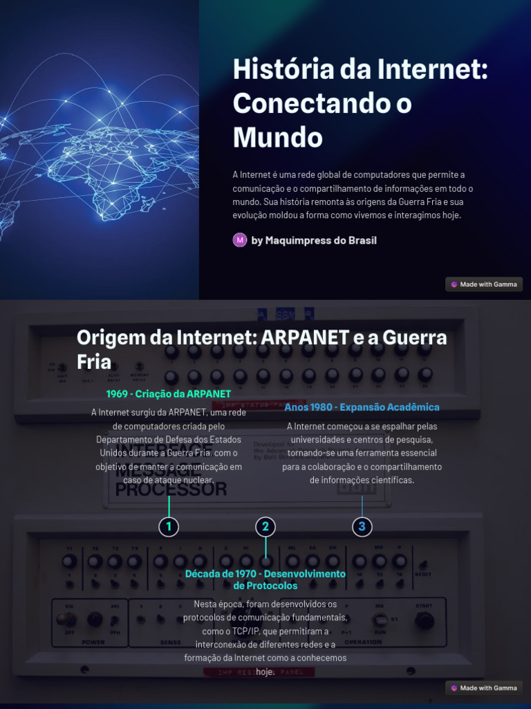 História e Evolução da Internet | PDF | Internet | Rede mundial de ...