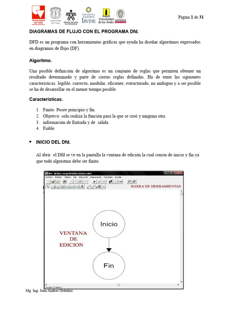 Guía de Diagramas de Flujo con Dfd | PDF | Algoritmos | Variable (Matemáticas)