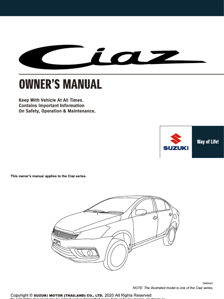 Suzuki Ciaz Model Year 2015-2021 | PDF | Vehicles | Motor Vehicle
