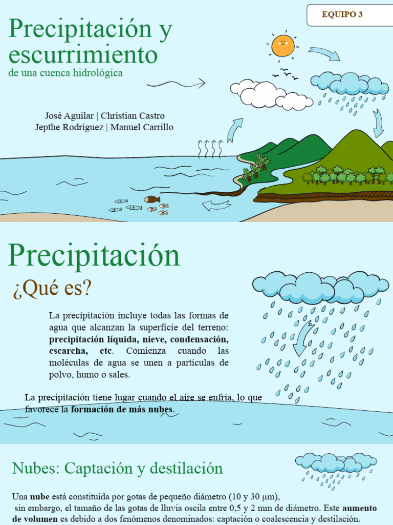 Precipitacion y Escurrimiento | PDF | Precipitación | Gota (líquido)