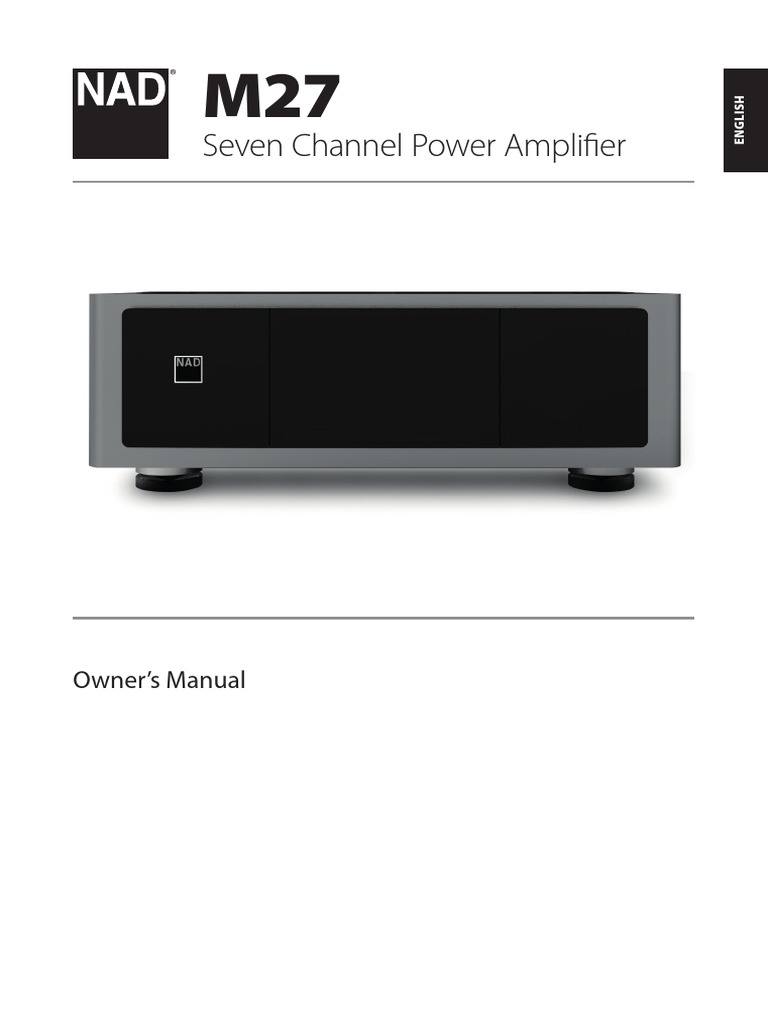NAD M27-Seven-Channel-Power-Amplifier-English-manual-1 | PDF | Waste ...