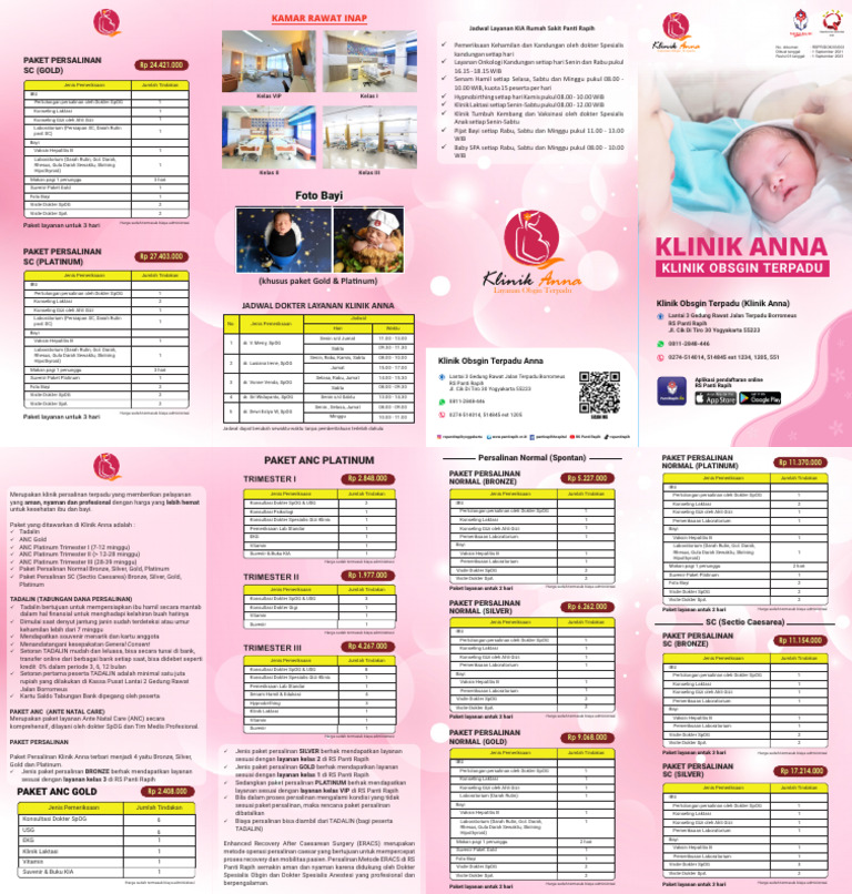 Leaflet Baru Klinik Anna (Update September 2023) | PDF